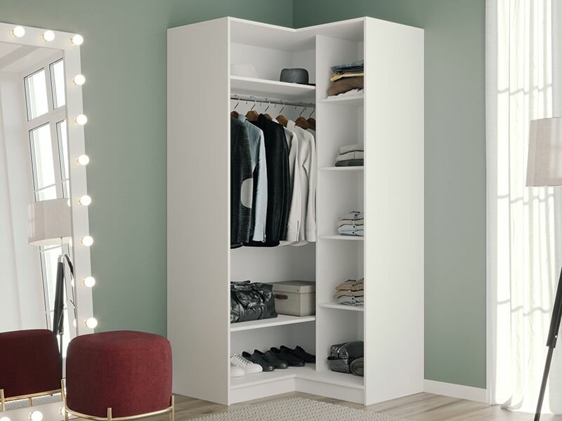 Гардеробная "Британи 29" 1000/1000х2000х500, белый