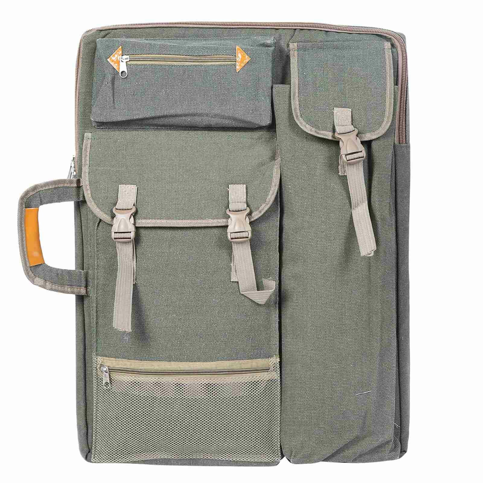 Большая водонепроницаемая сумка для переноски рисовальной доски из холста с несколькими отделениями для хранения художественных принадлежностей на открытом воздухе