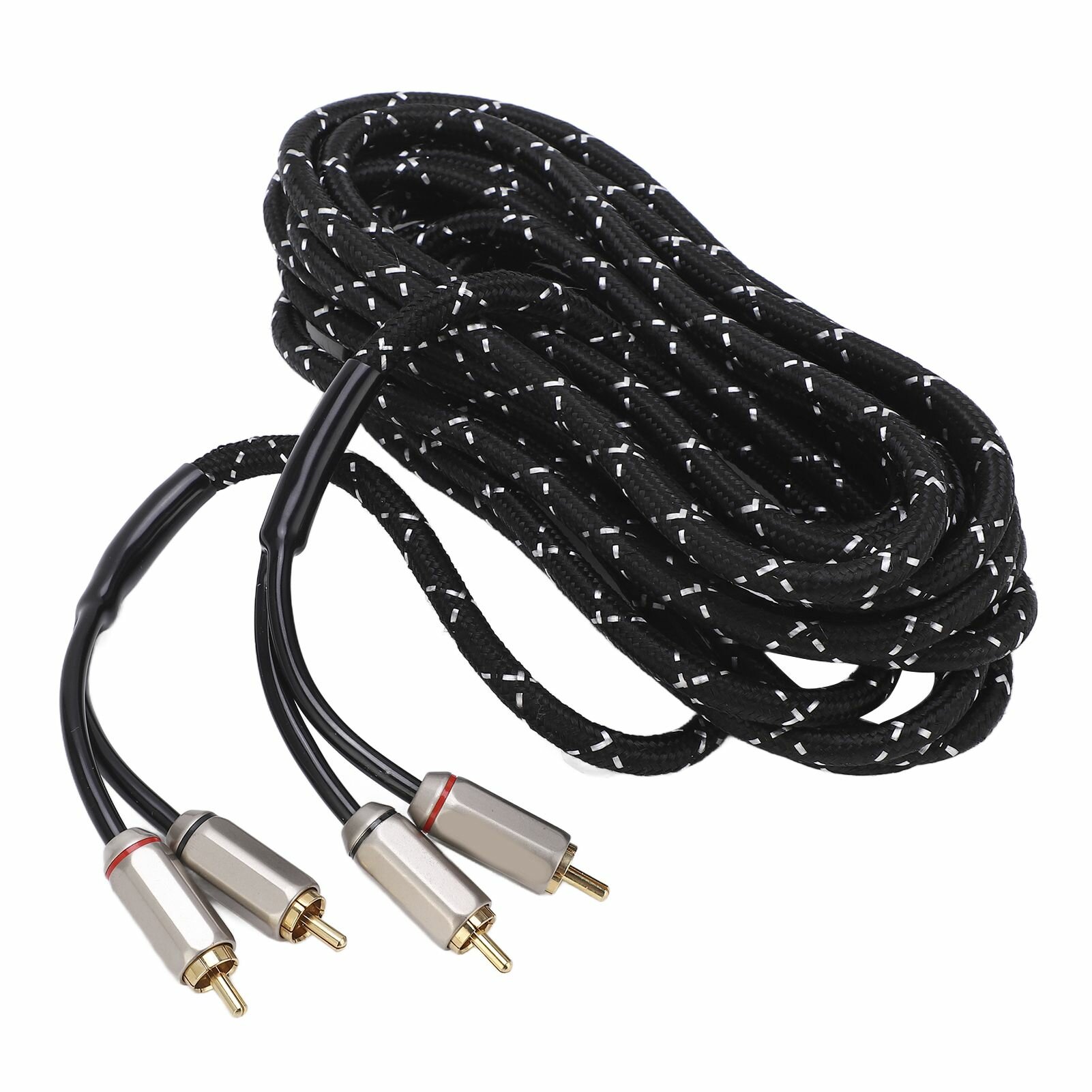 Аудиокабель для усилителя, двойной штекер, 5.0м, универсальный