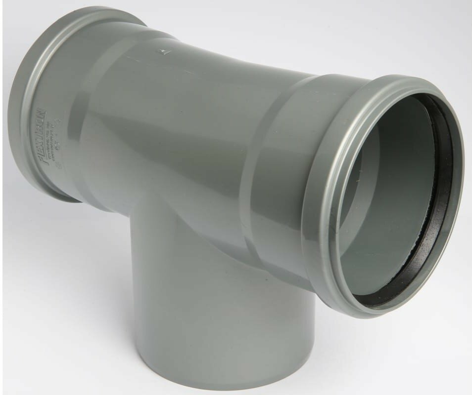 Тройник D 110 мм 87,5 градусов, для внутренней канализации(проходной)