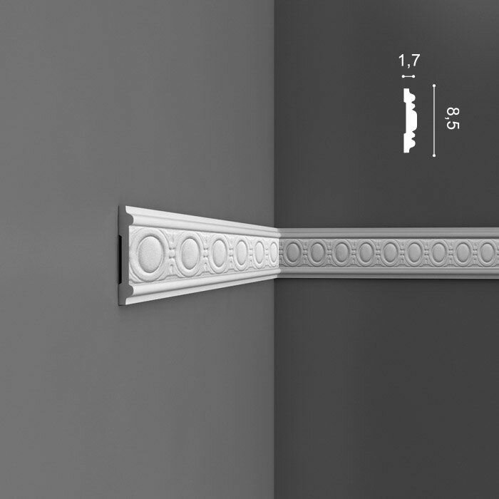 Молдинг с Орнаментом Orac Decor P7030 Д200хШ8.5хТ1.7 см Лепнина из Полиуретана / Орак Декор.