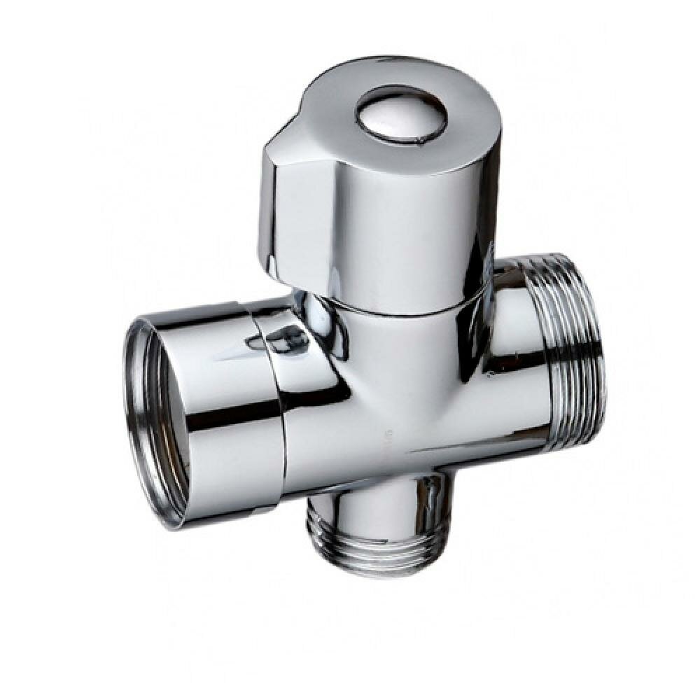 Дивертор (переключатель душа) псм-70 "Профсан", латунный, цвет: хром