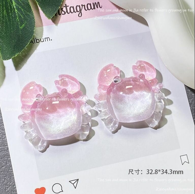 Светящийся ледяной прозрачный краб Аврора-Аксессуары для мультяшных игрушек