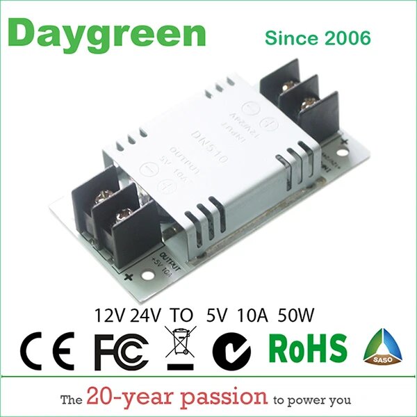 Daygreen Конвертер DC/DC D510 12/24В в 5В 10А