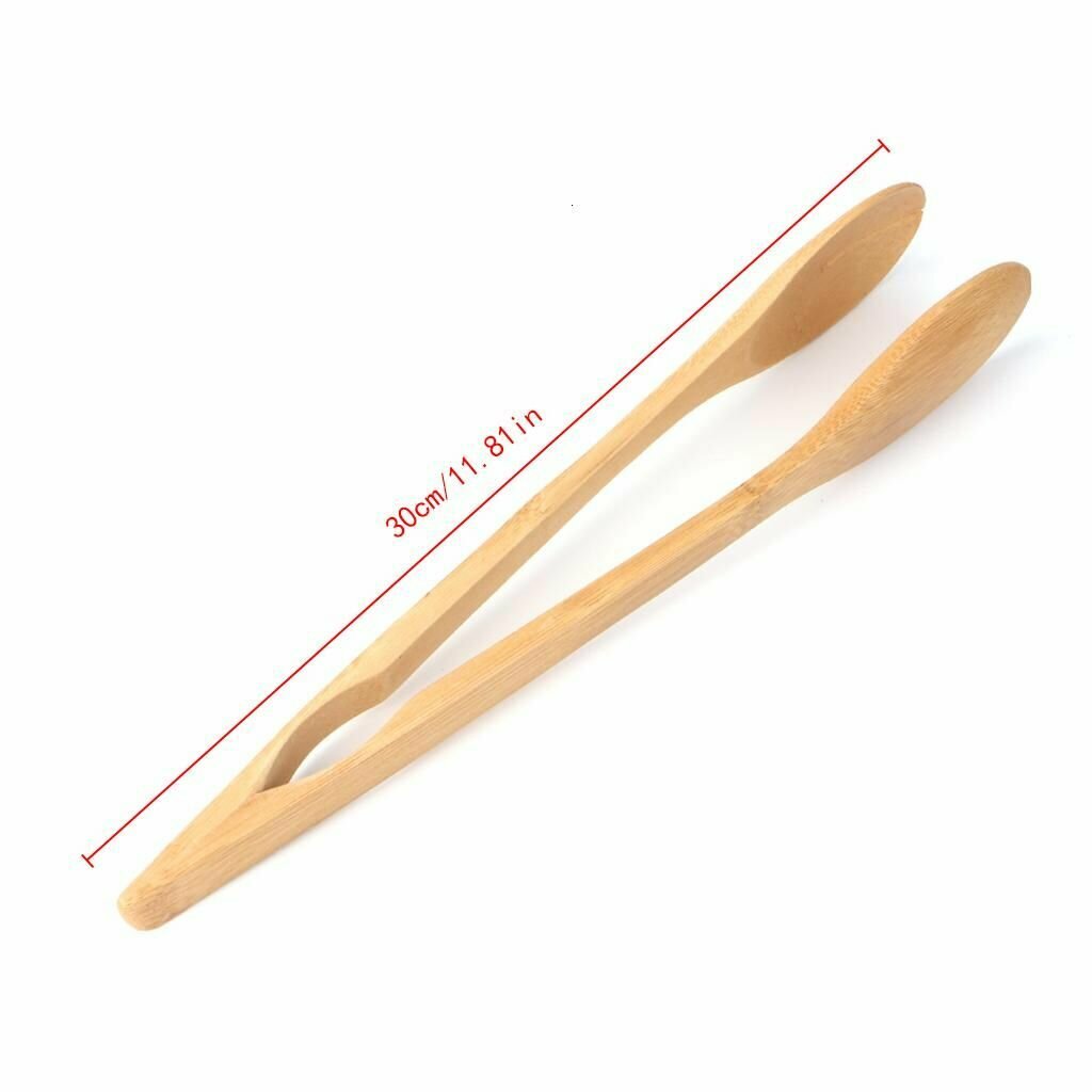 Бамбуковые деревянные щипцы для приготовления барбекю, салата, тостов, тортов, кондитерских изделий, зажима для чая, Кухонный инструмент
