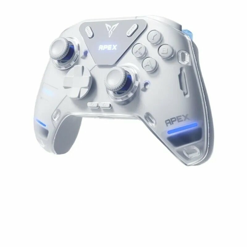 Flydigi APEX 4 Игровой контроллер с обратной связью по силе нажатия, Регулируемый по силе нажатия Джойстик из сплава, полноцветный ЖК-дисплей, Частота отчетов 1000 Гц