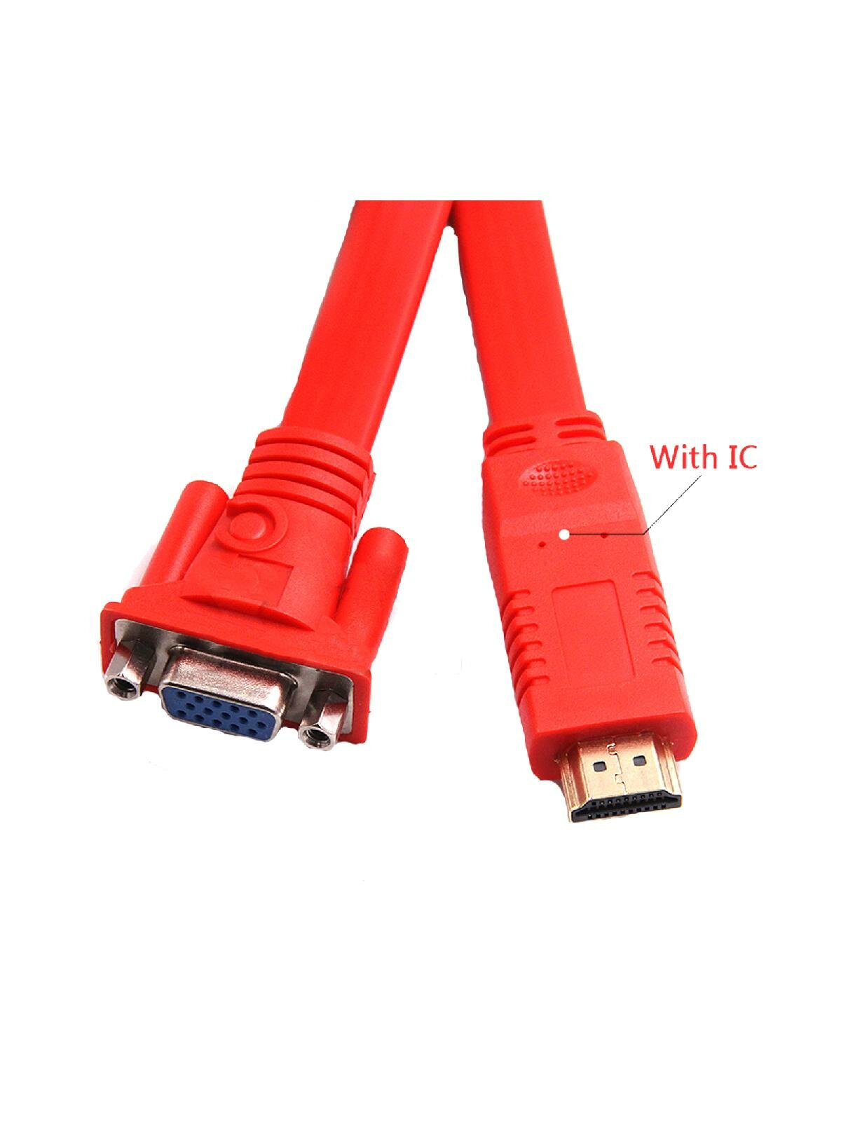 HDMI-compatible to VGA Cable 1080P Male to VGA Male Video Converter Cord VGA Adapter for Desktop Laptop Monitor PC