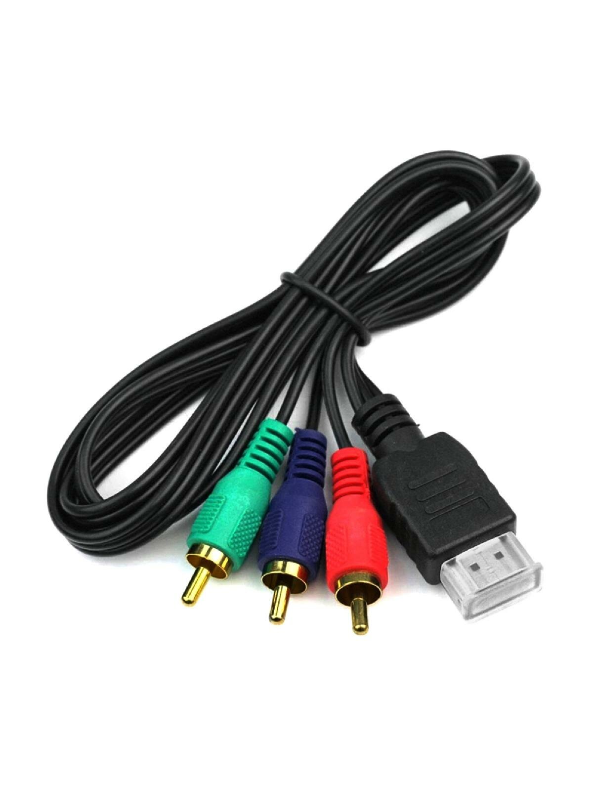 1m HDMI-compatible to RCA Video Audio Cable 1080P 3 AV Cord Converter Adapter For HDTV TV Set Box DV DVD Laptop