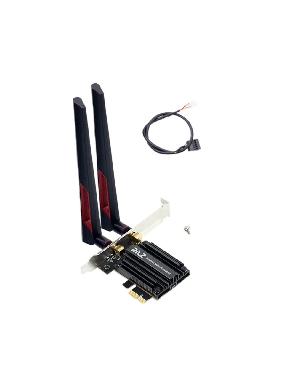 AX210 WiFi 6E Networking Card Tri-band 5374Mbps Bluetoothcompatible5.3 Desktop 2.4G 5G 6Ghz PCIE Wireless WIFI Card