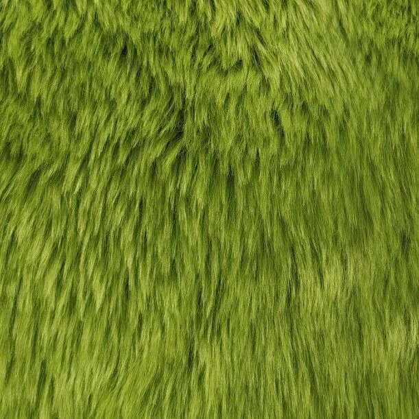 Схема холодного цвета меховой ткани для косплея 170X45CM, Prolifera green