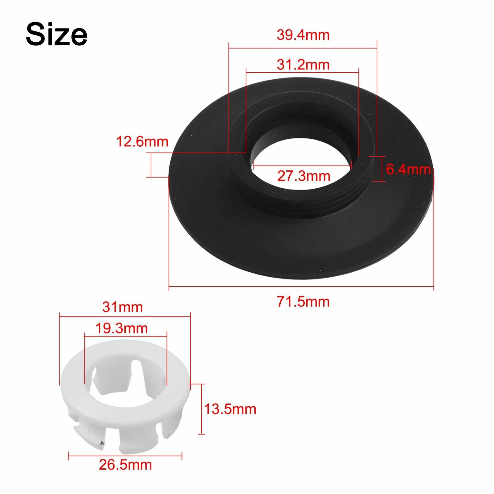 Замена Уплотнения Смывного Клапана Унитаза на SV01967 Уплотнение Смывного Клапана и Зажим 2/4 шт.