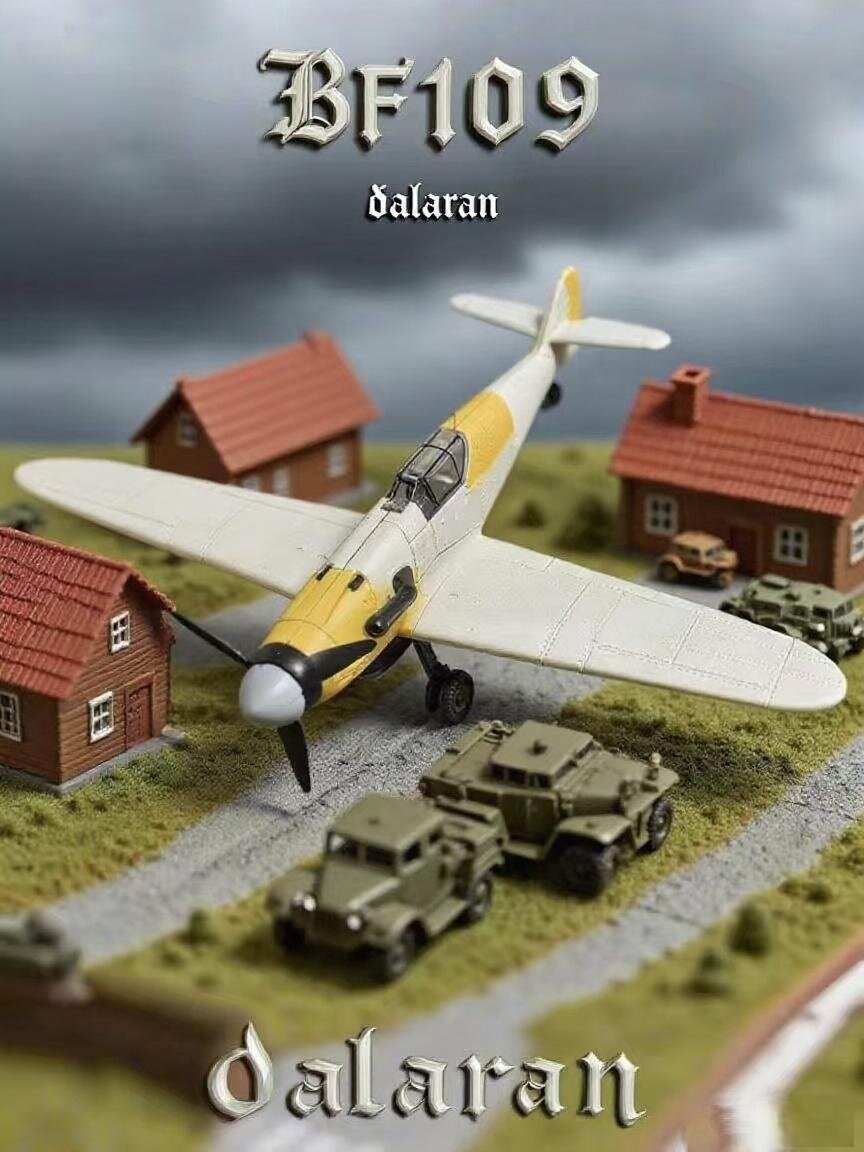 Сборная модель самолета messerschmitt bf 109 1/48, без клея и краски, для любителей авиации - Dalaran