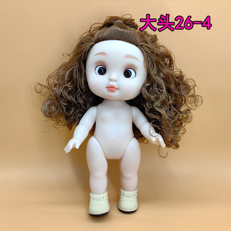 26cm одеваются куклы с большой головой Большая голова 26-4 голая детская обувь плюс_Соответствует размеру и описанию