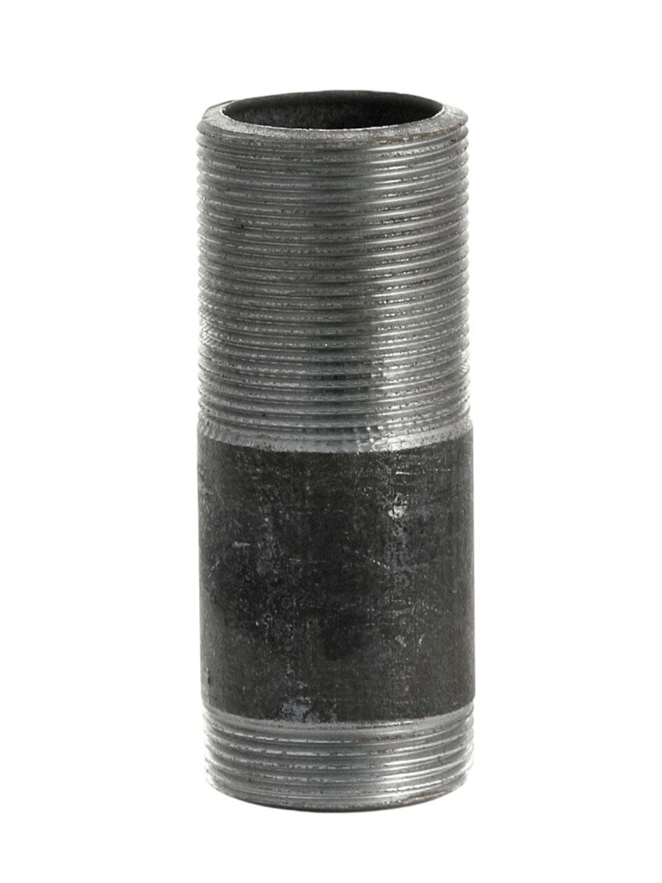 Сгон резьбовой стальной 1 1/2 дюйма DN 40, длина 120 мм, металлик, универсальный фитинг