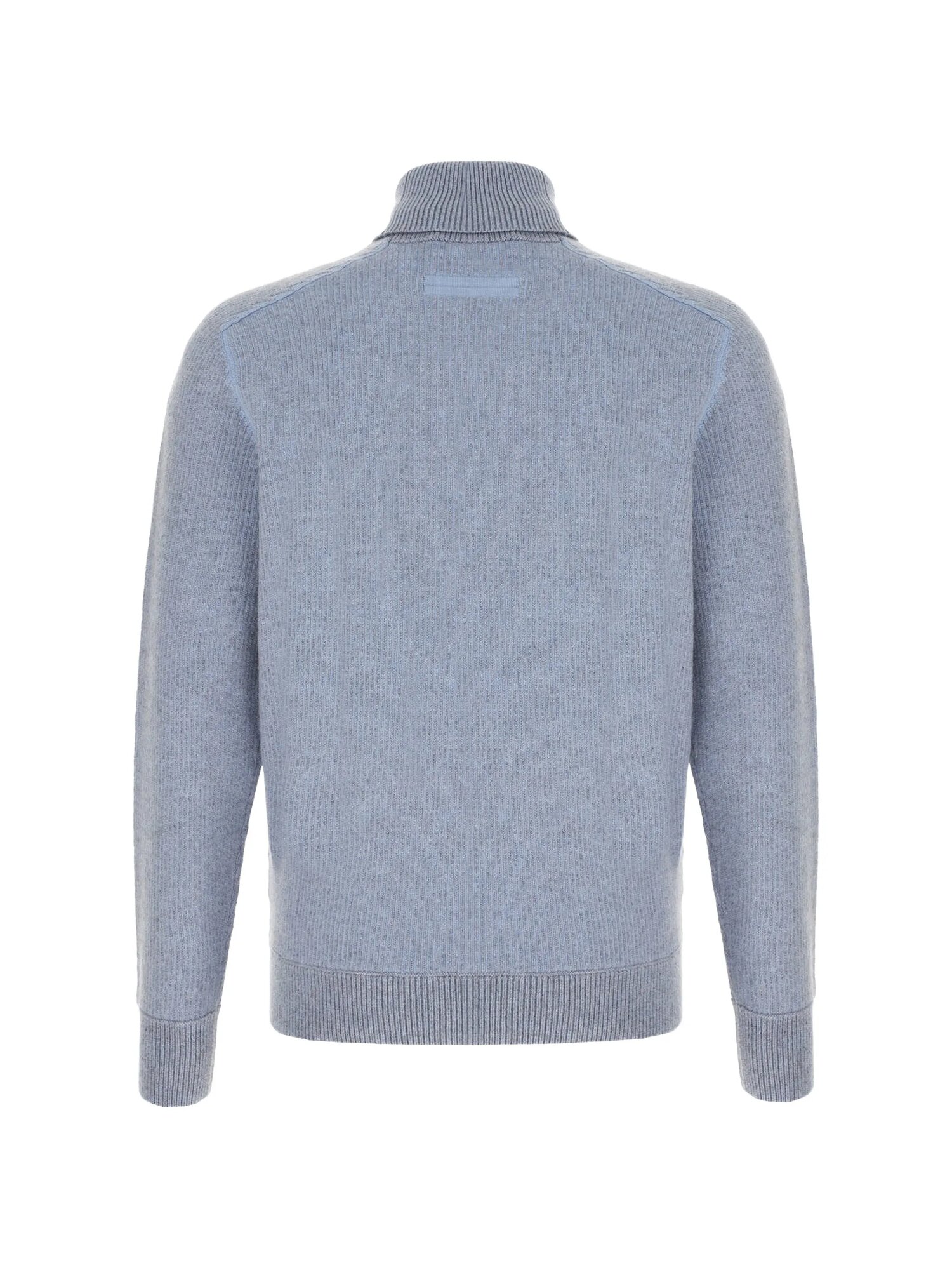 Свитер Ermenegildo Zegna Ribbed roll-neck sweater, размер 48, , синий — фото 1