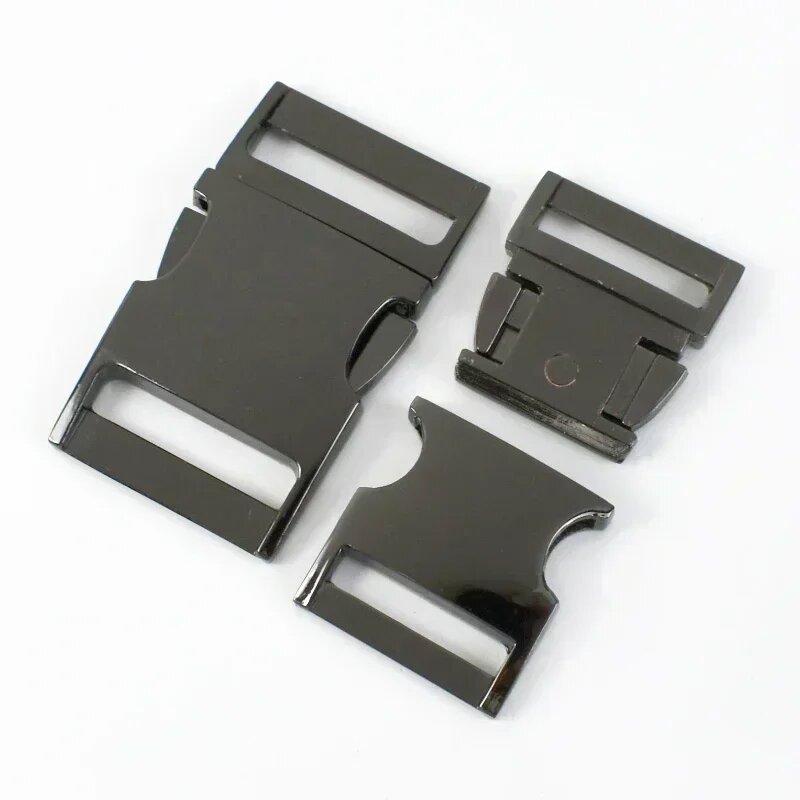 Металлические пряжки Meetee 2/5 шт, 10-38 мм Серый, 10mm-2Pcs, GunBlack