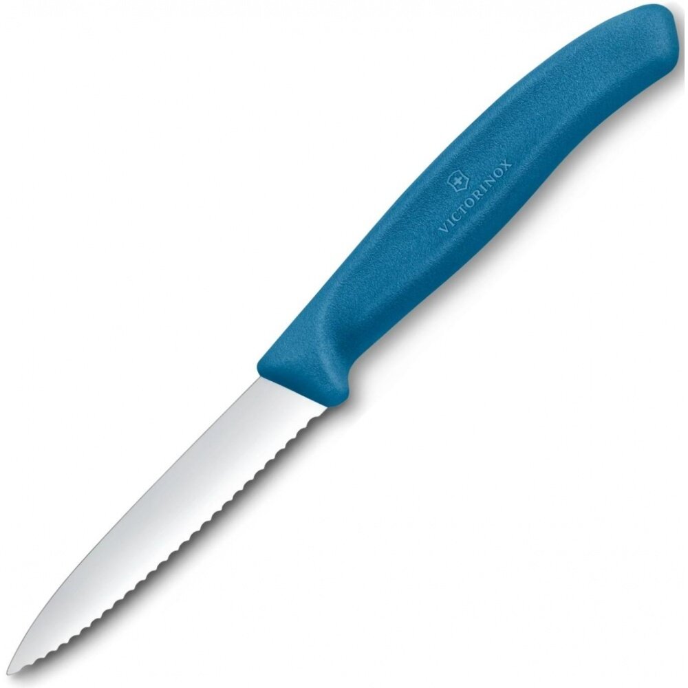 Victorinox Kitchen 6.7632. C1 Нож кухонный victorinox swiss classic, для чистки овощей и фруктов, 80мм. серрейт, синий