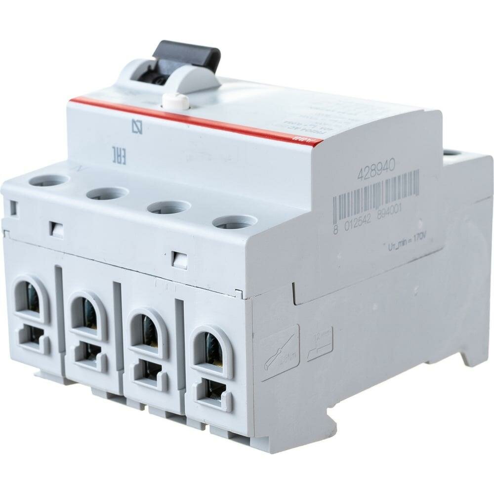 Выключатель диффиренциального тока ABB 4п 40A 30mA тип AC FH204 2CSF204002R1400