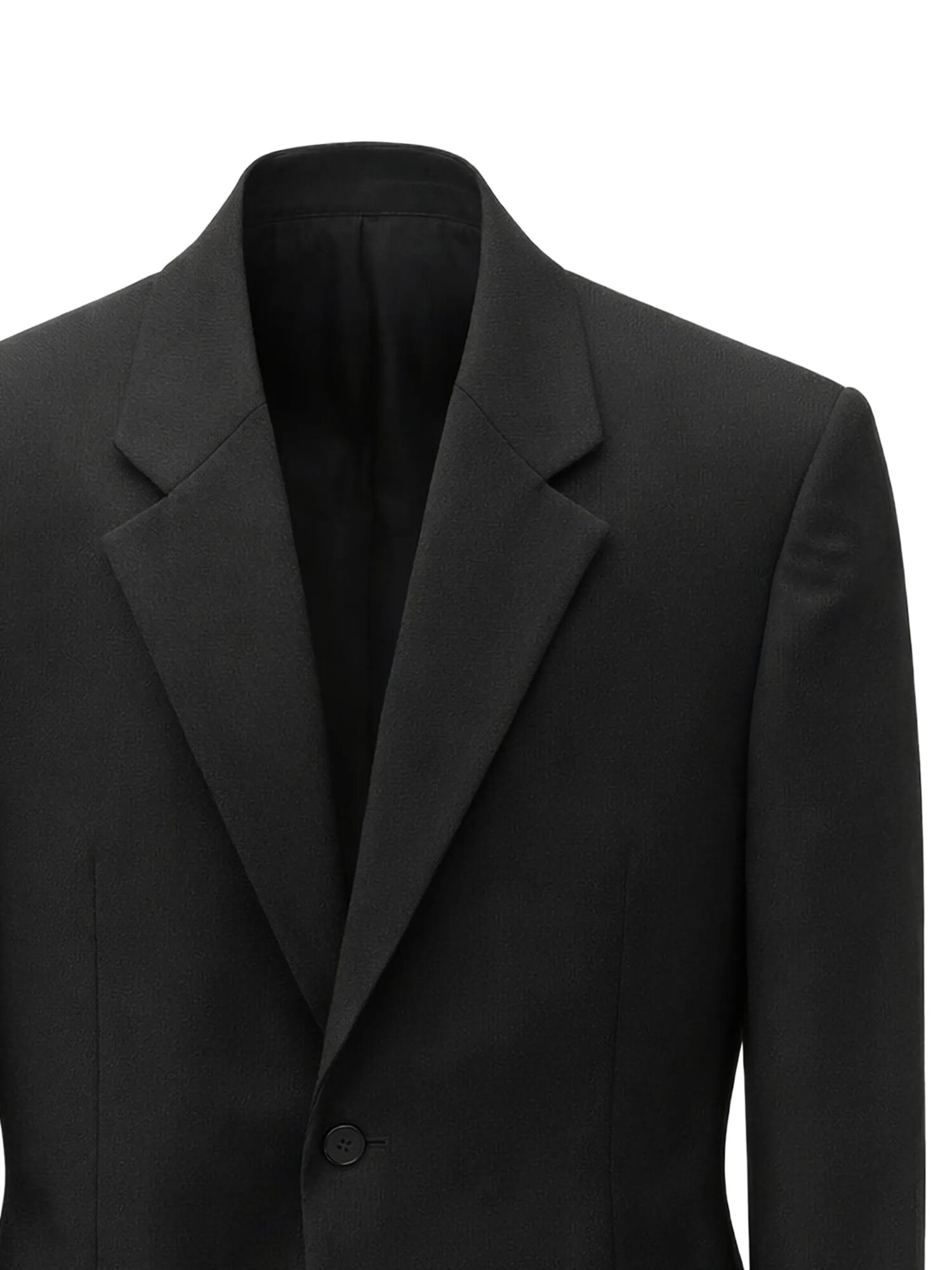 Куртка BALENCIAGA Two-button tuxedo jacket, размер XS, black/black — фото 1
