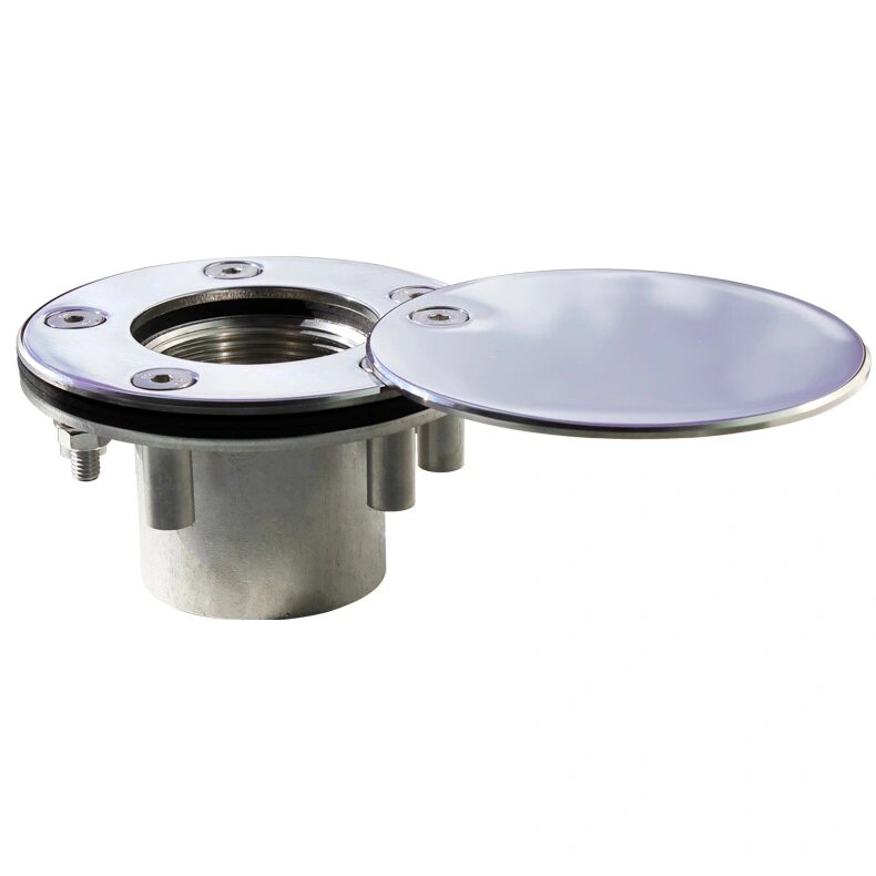 Форсунка Runvil "Глазок" для подключения пылесоса (универсальная), ВР 1,5", полированная AISI-304 (плитка), цена - за 1 шт