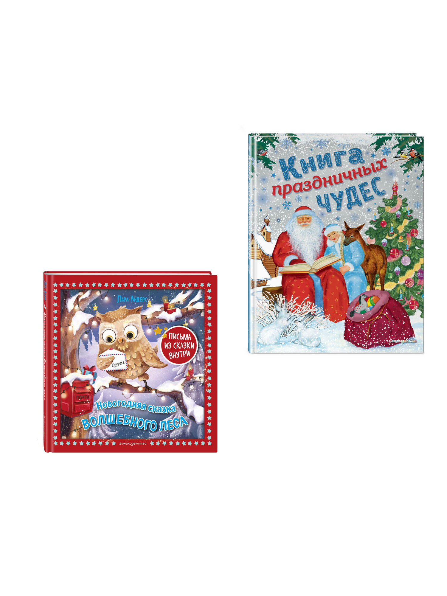 Лара Андерс/нет автора. Комплект из 2 подарочных книг. Новогодняя сказка + Книга праздничных чудес (ИК)