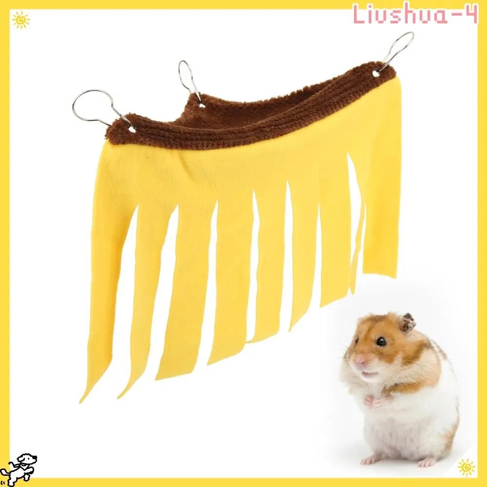 Комфортный гамак для питомцев, из фланели, для хомяков и кроликов, легко устанавливаемый