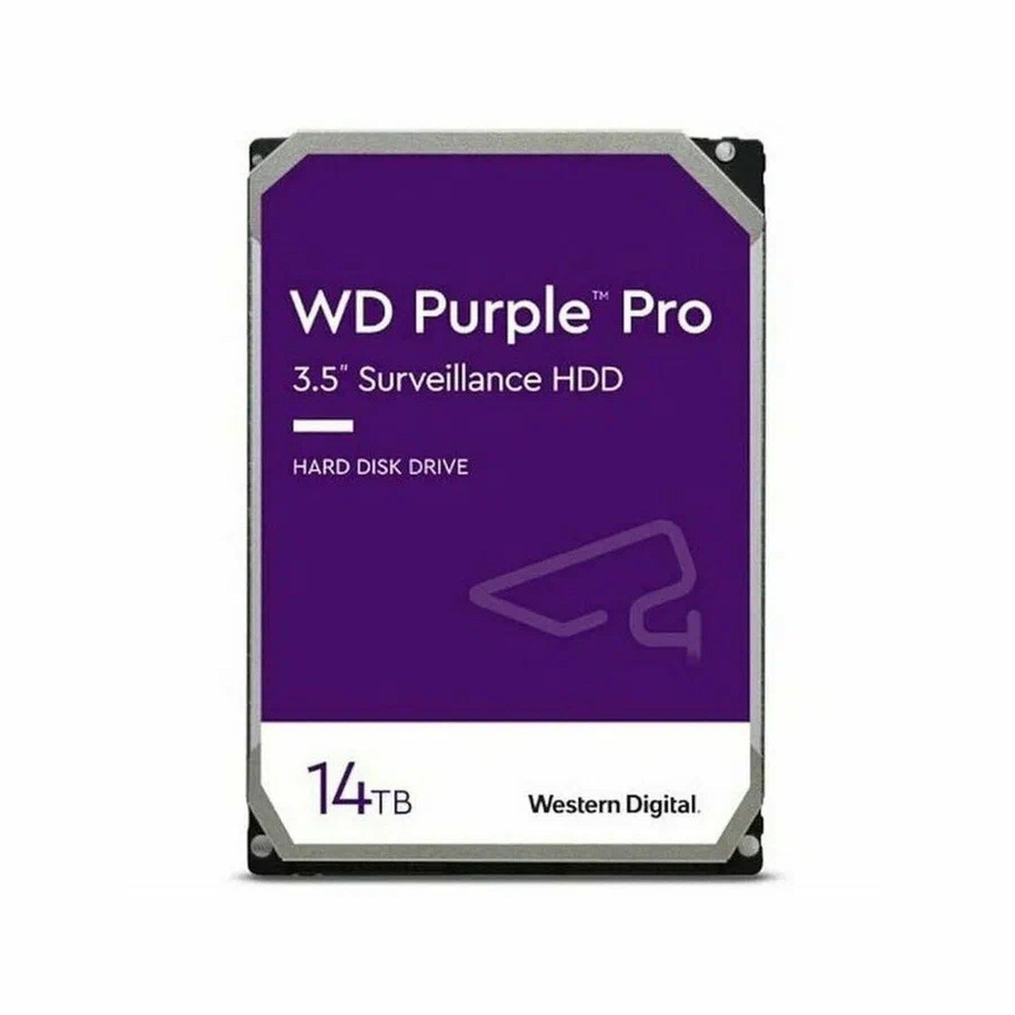 Жесткий диск HDD 14Tb Western Digital SATA-III, 512Mb, 7200rpm, Purple Pro (WD142PURP)