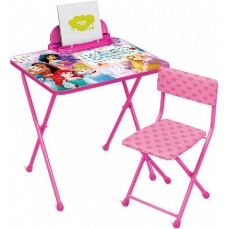 Комплект Disney 2 - Принцесса (3-7 лет, стол 57см + пенал + стул мягк.) Д2П