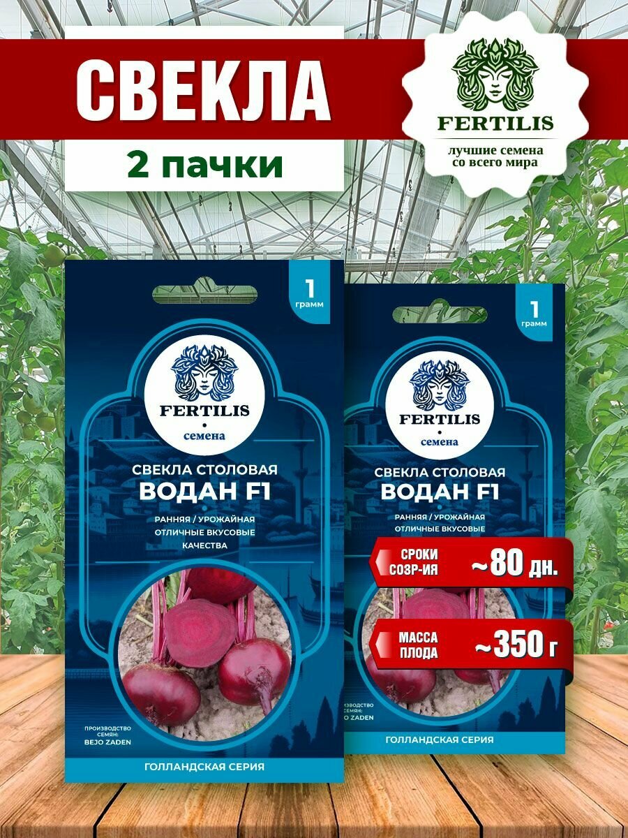 Семена столовой свеклы Водан F1 от компании Fertilis (2 пачки)