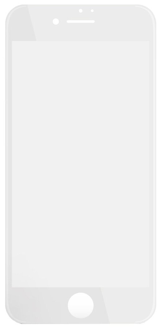 Стекло BlueO 2.5D Silk full cover Anti-glare (с рамкой матовое) iPhone 7/8, 0.26 mm White
