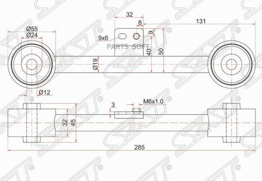 Рычаг подвески Honda HR-V 98-07 SAT ST-52400-S2H-000 | цена за 1 шт