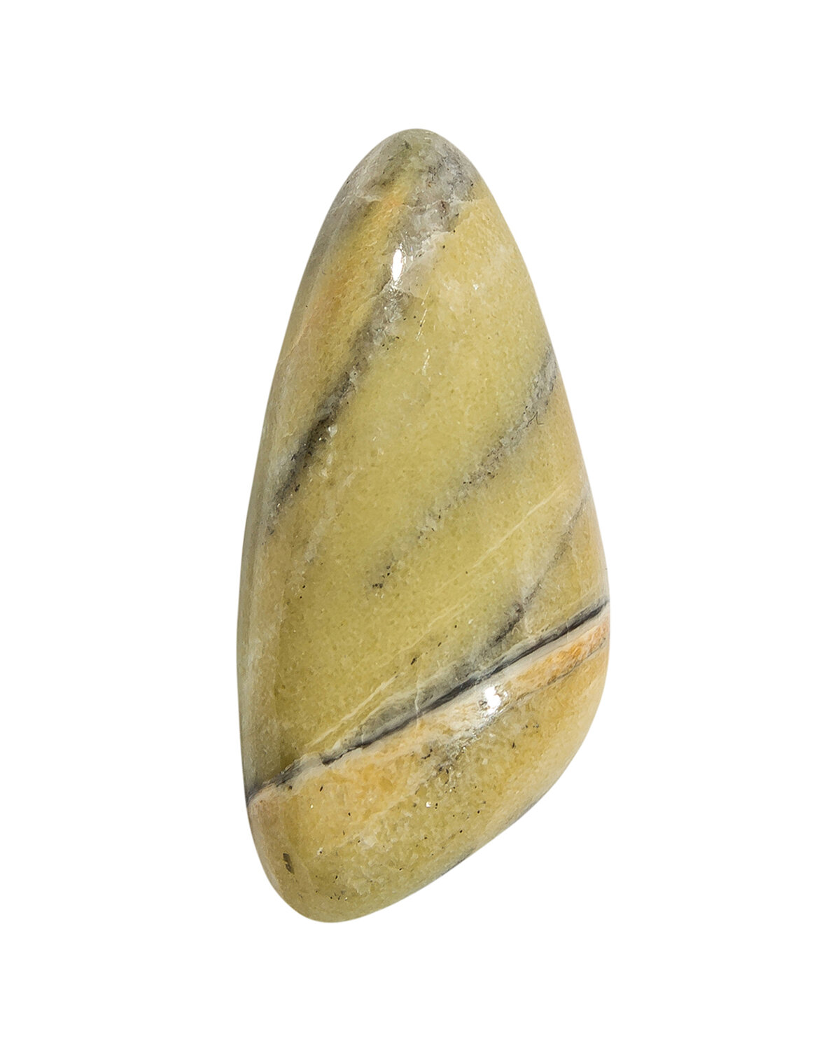 Кабошон из виолана, размер 37х20х6 мм, вес 10 грамм, месторождение: Хакасия