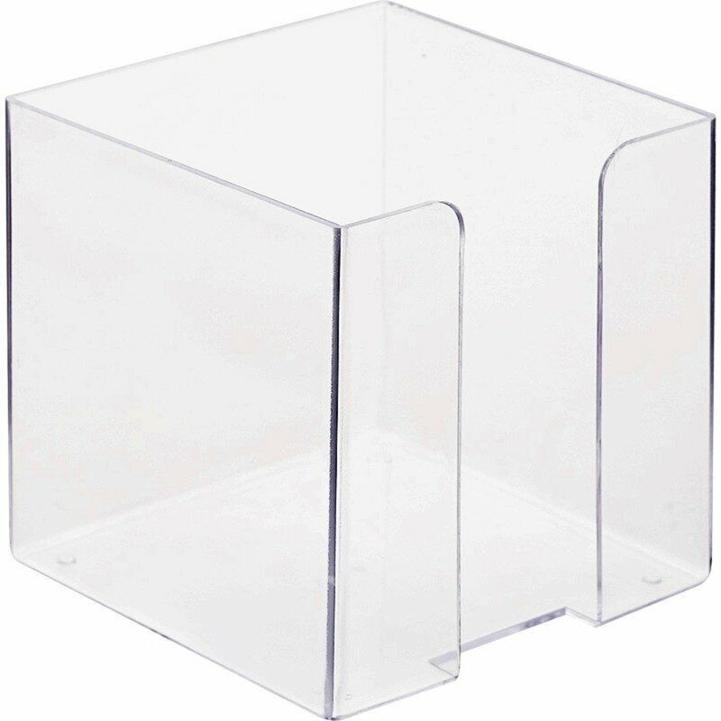 Бокс для бумаги прозрачный 90х90х90 мм, 479037