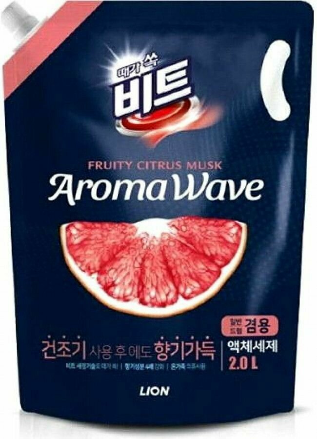 Lion Средство для стирки Aroma Wave грейпфрут, концентрированное, жидкое, 2 л