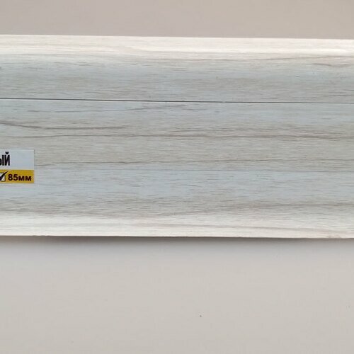 Пластиковый плинтус Идеал Classic 3D 70 мм Клён белый 267