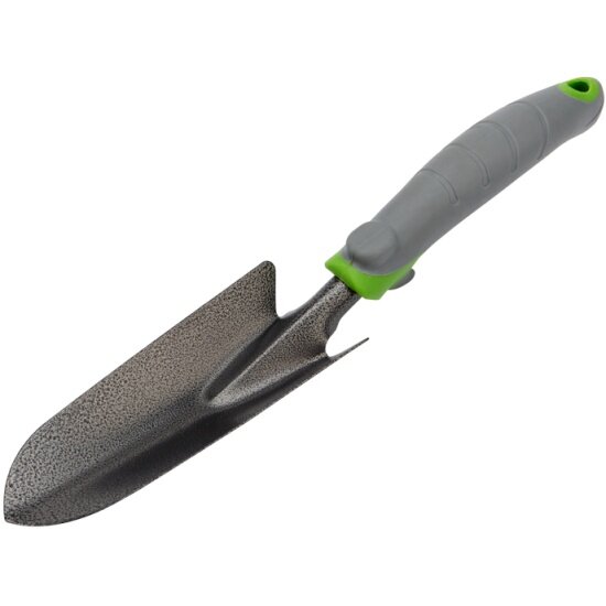 Совок посадочный Четыре Сезона 35х8 см с прорезиненной ручкой