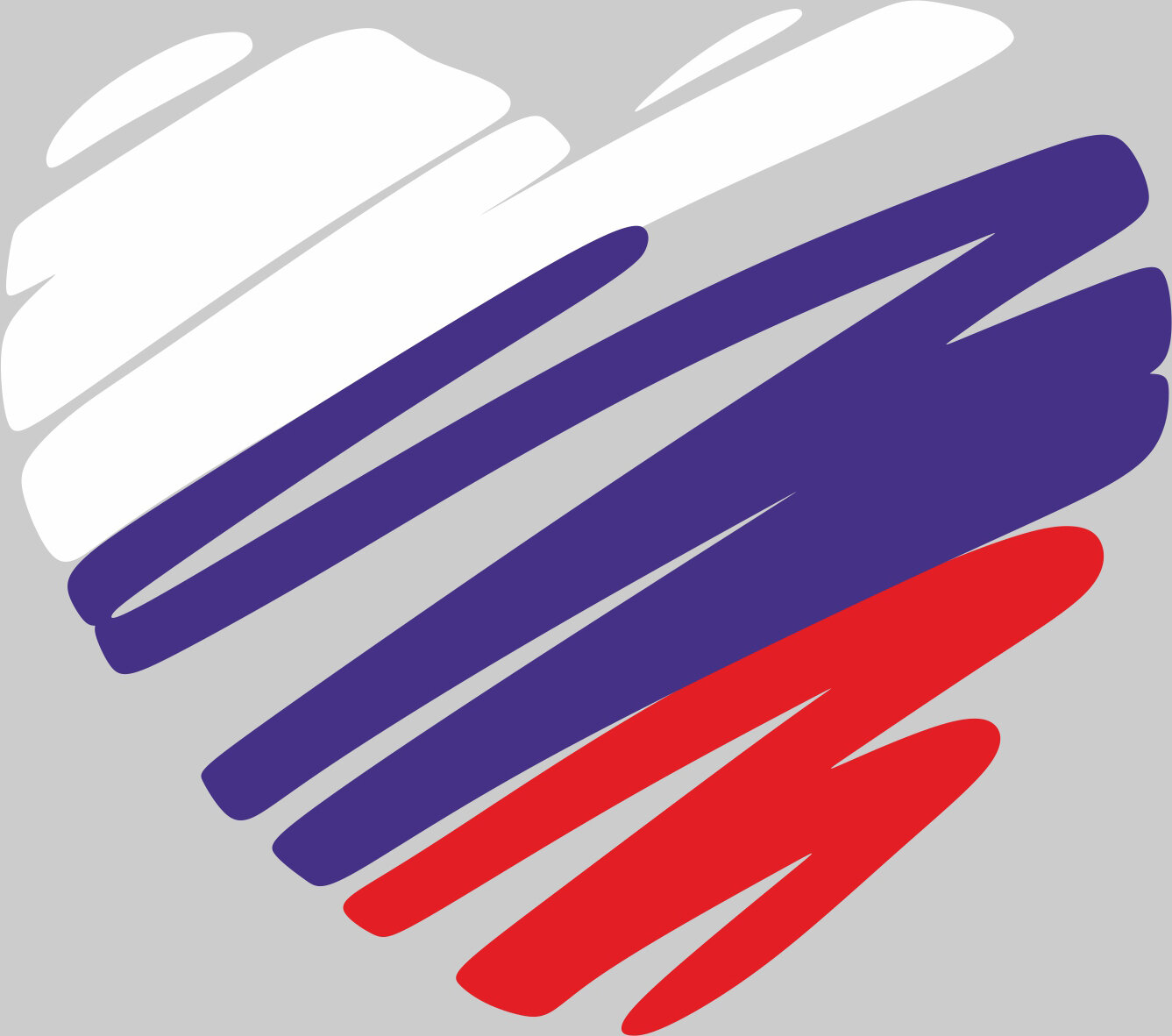 Gamma термотрансфер Сердце триколор 6х5 см M-518 M №05 термоаппликация для ткани 1шт