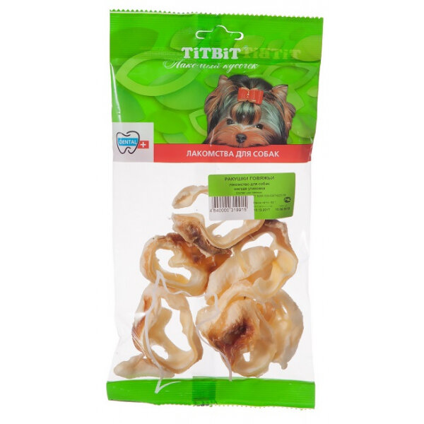 Titbit Лакомства для собак Ракушки говяжьи