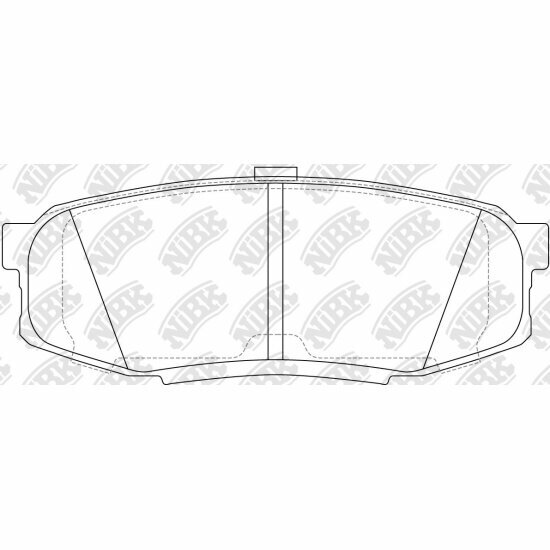 Колодки тормозные дисковые Nibk для TOYOTA Land Cruiser 200 LEXUS LX450,570 (07-) задние (4шт.)