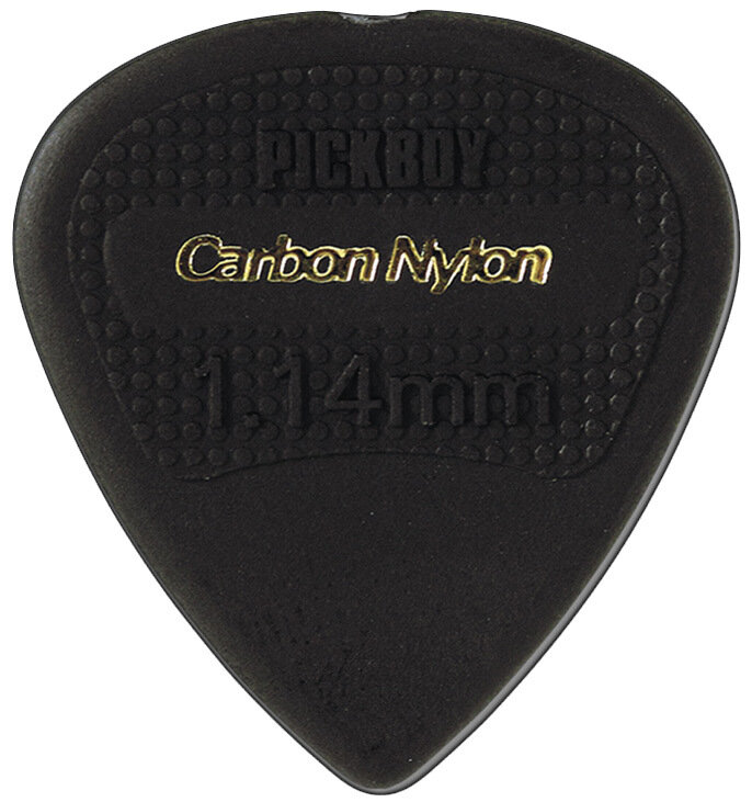 Медиатор Pickboy PB200P114 Edge Sharp Tip Carbon/Nylon, черный, 1.14 мм, 1 шт.