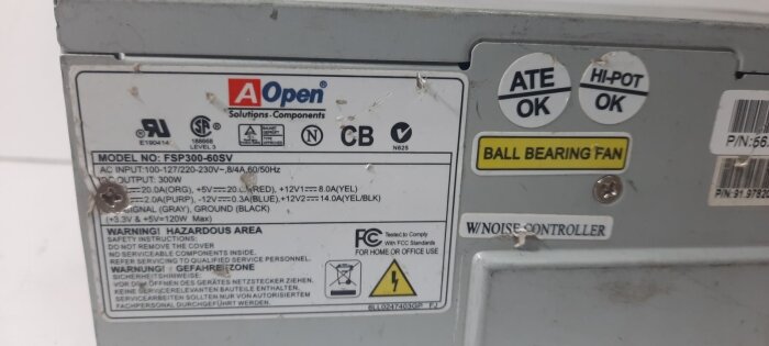 Блок питания 300W AOpen FSP300-60SV slim