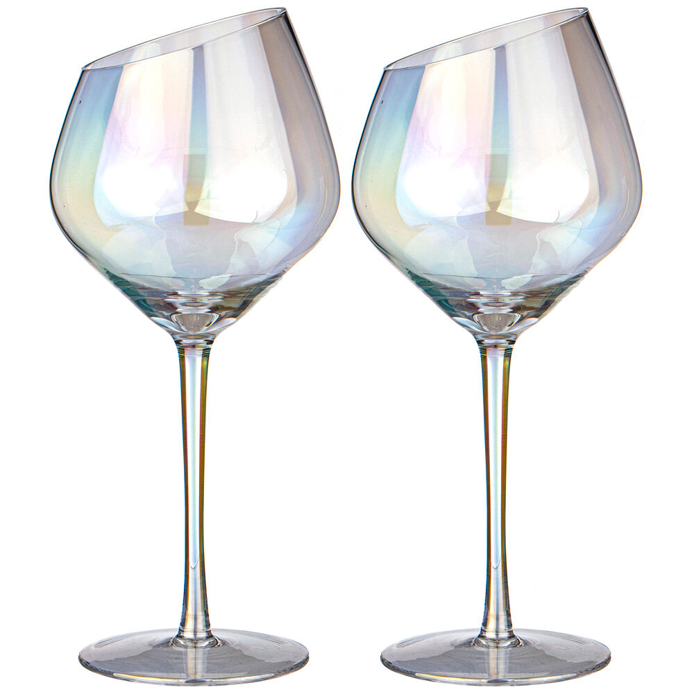 Набор бокалов для вина 887-411 из 2-х штук daisy rainbow 550 мл