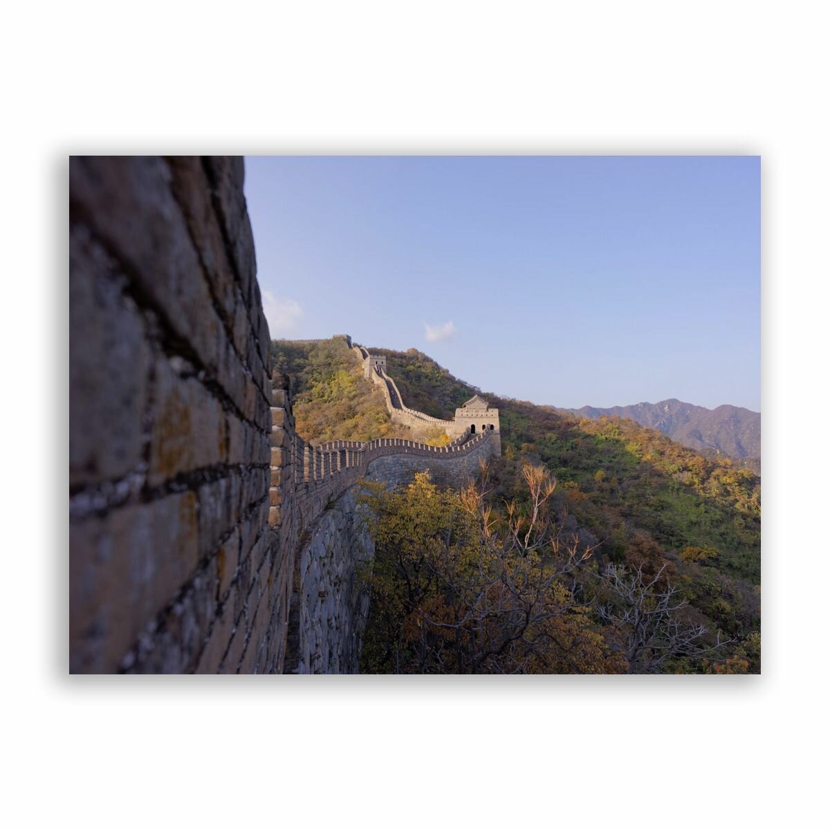 Постер, плакат на бумаге / Природа Китая - Великая Китайская стена / Размер 30 x 40 см