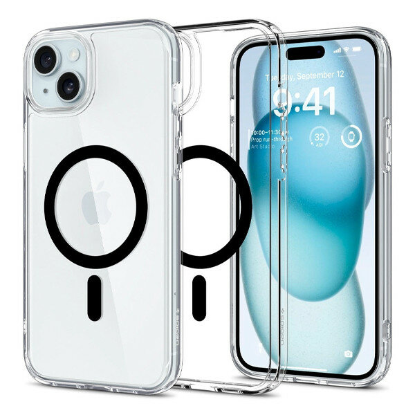 Чехол Spigen Ultra Hybrid MagFit для iPhone 15 Plus (ACS06661) черный