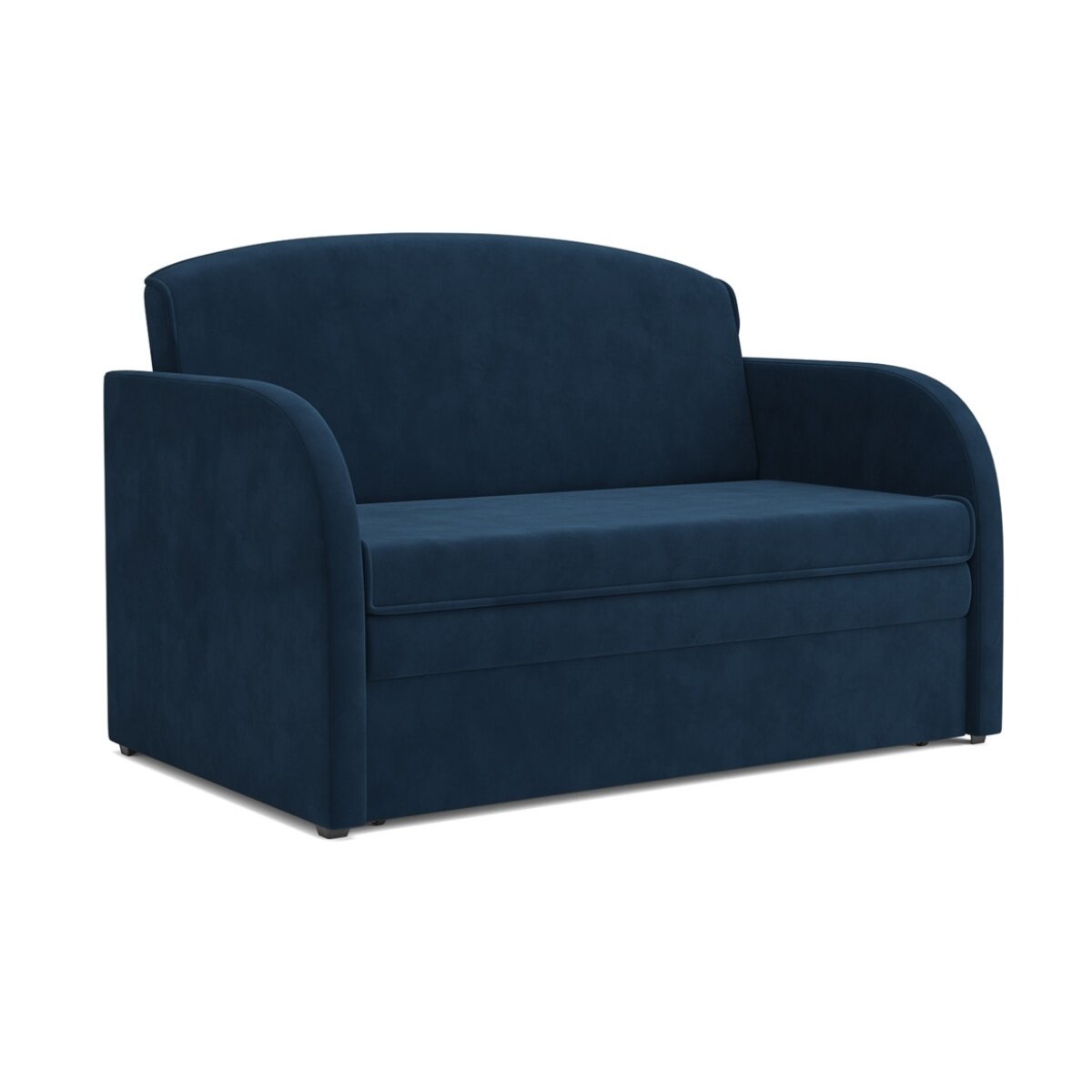Диван Сток Диванов Малыш Midnight темно-синий, механизм выкатной, с ящиком для хранения