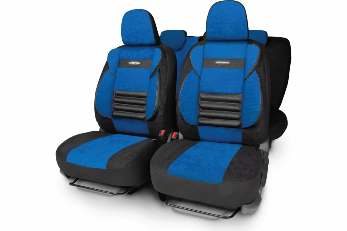 Autoprofi : CMB-1105BK/BL Чехлы на сиденья универсальные COMFORT COMBO