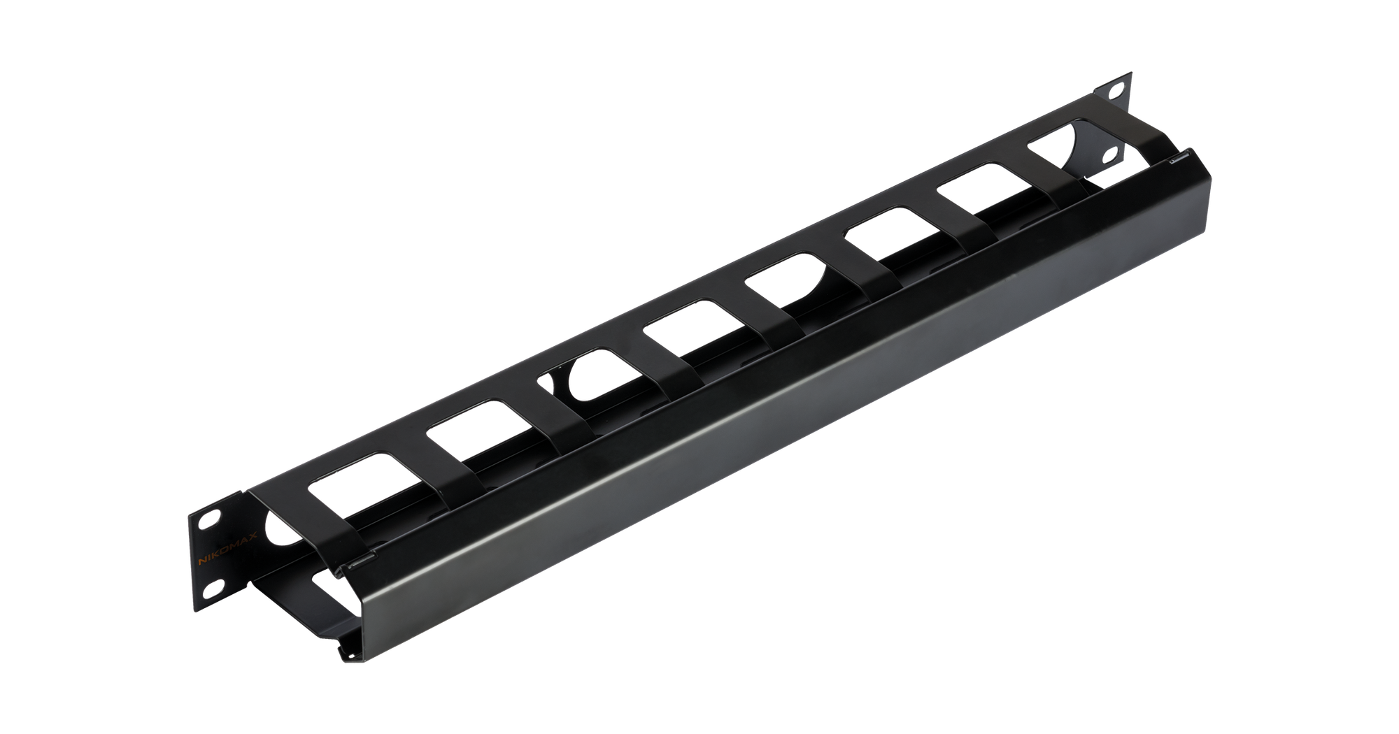 Кабельный органайзер NIKOMAX NMC-OK580C-1U-BK — 19", 1U, с кольцами, черный