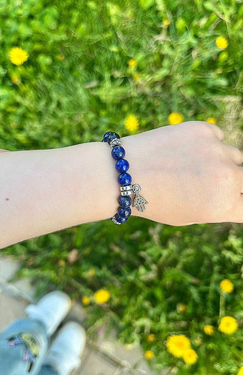 Браслет, лазурит