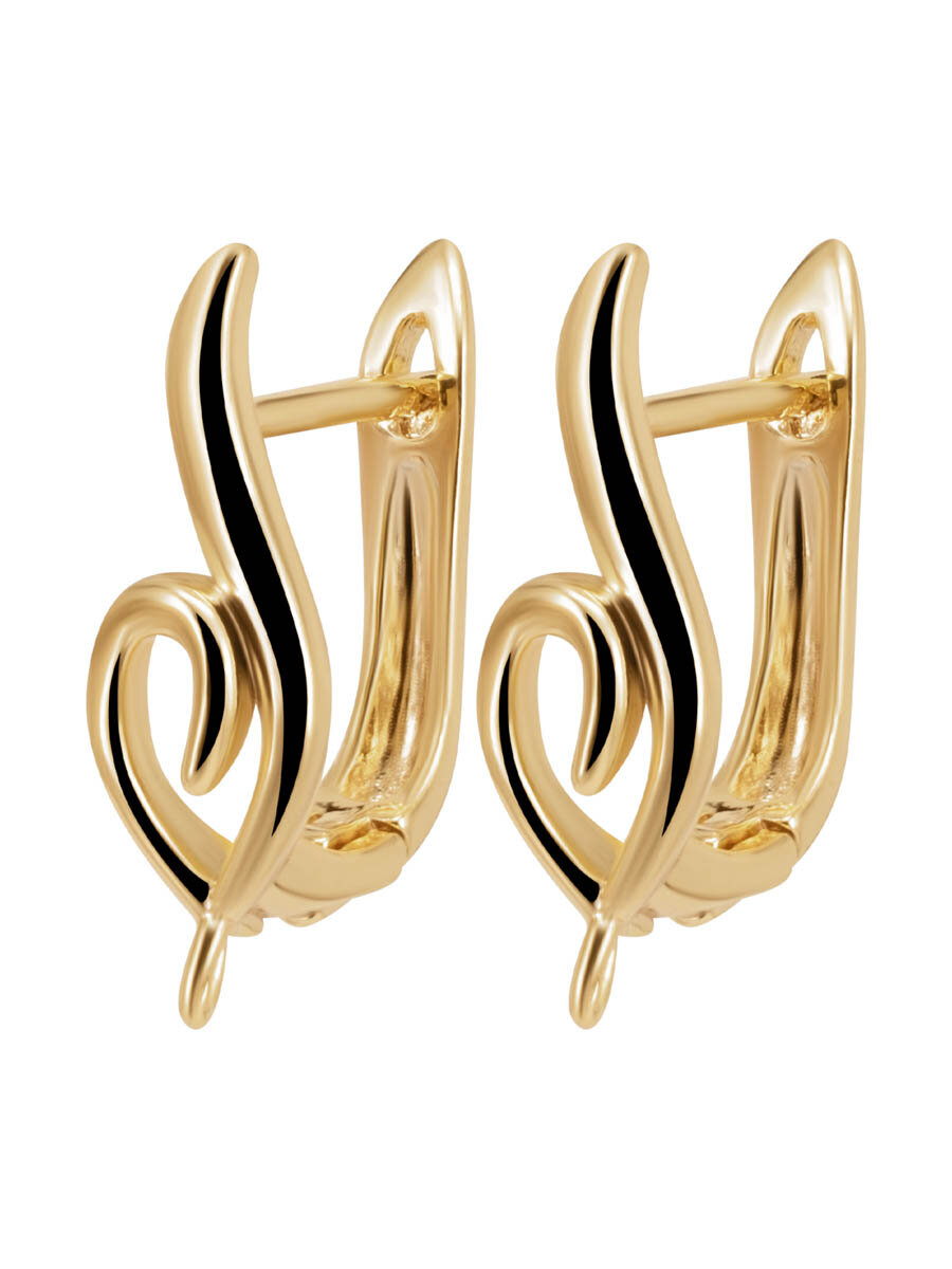 Швензы для сережек, основа для серег, OTOKODESIGN, бижутерный сплав, золотистый, женский, 32-20028