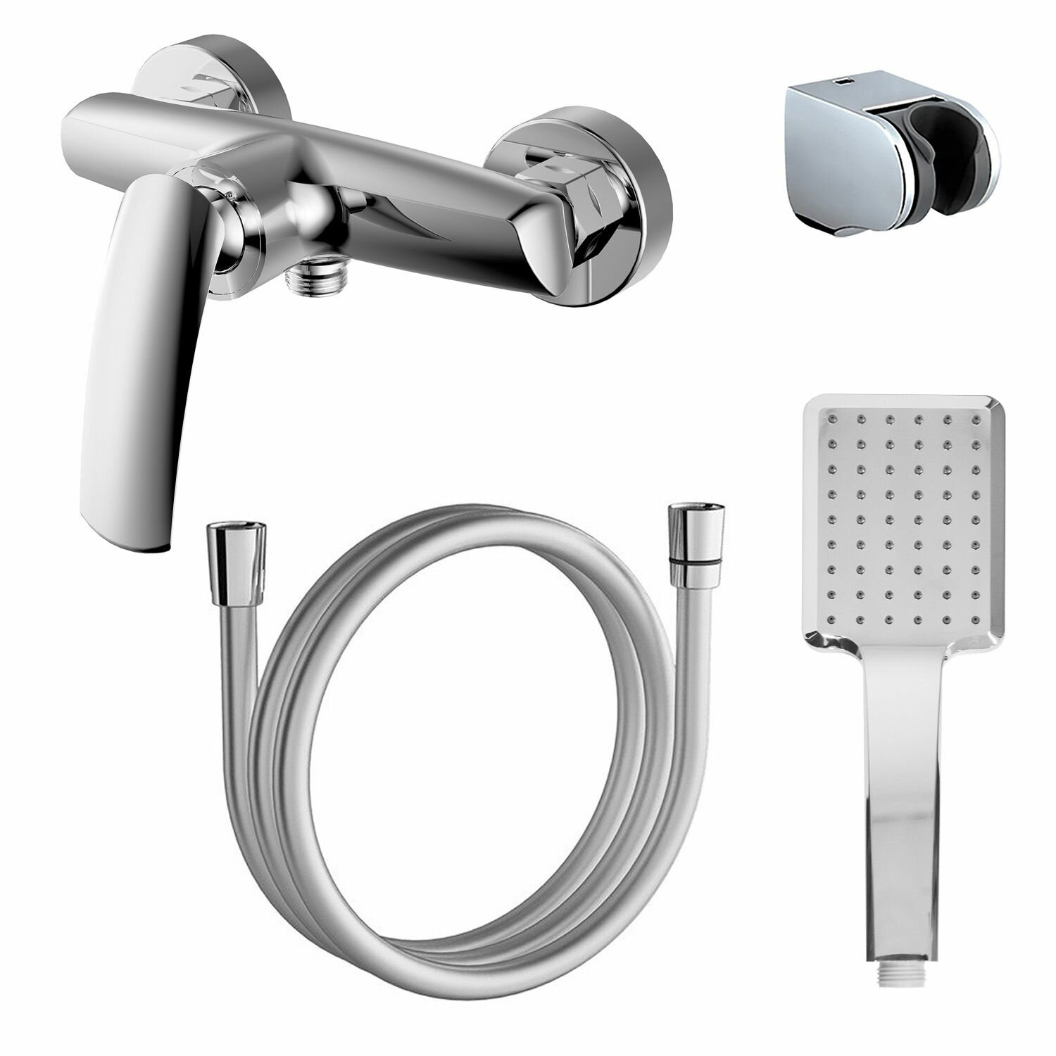 Смеситель для душа Azario REULEAUX с ручным душем, хром (AZ-VWF338296C)
